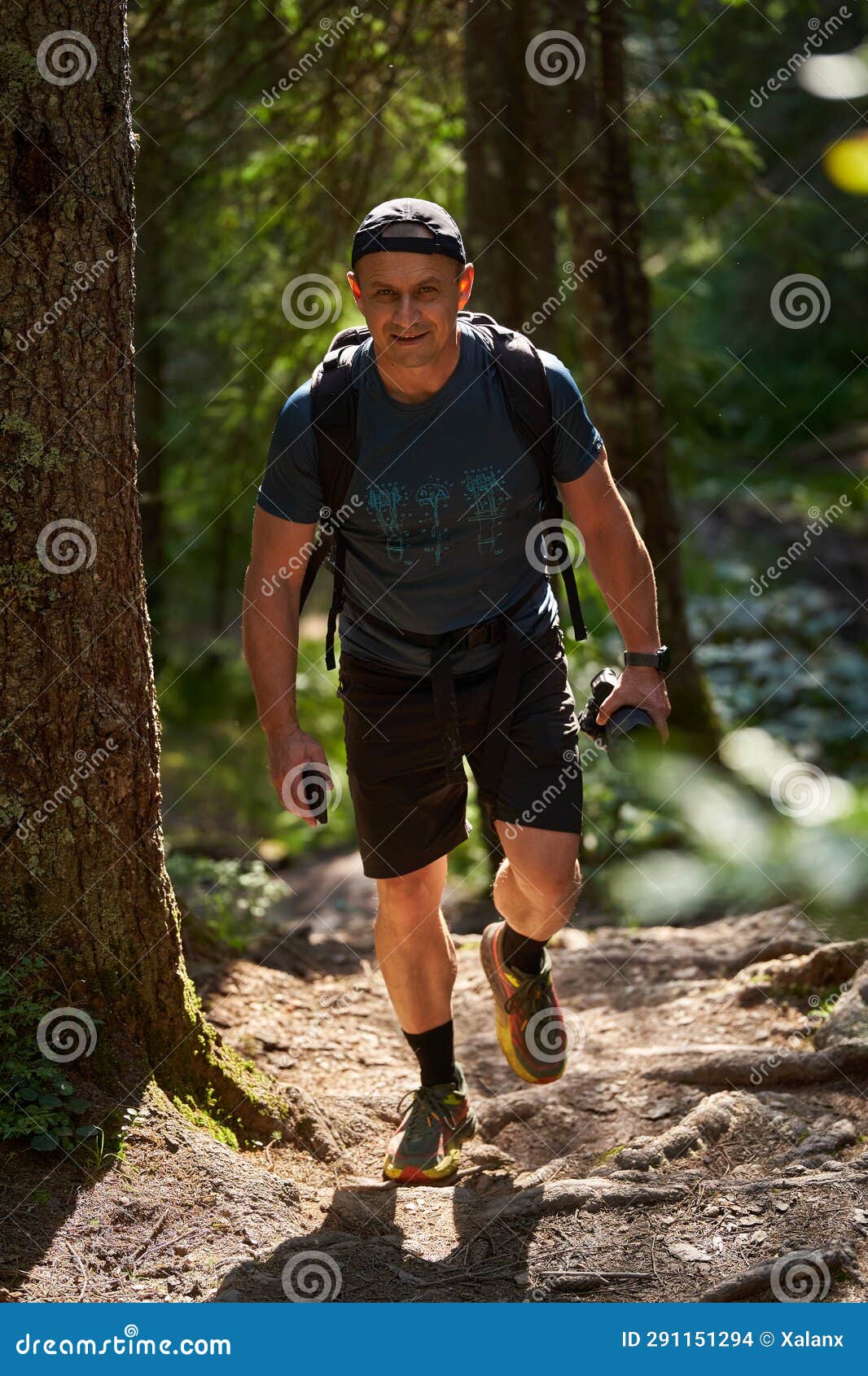 Professional Nature Photographer Hiking Stock Photo - Image of nature ...