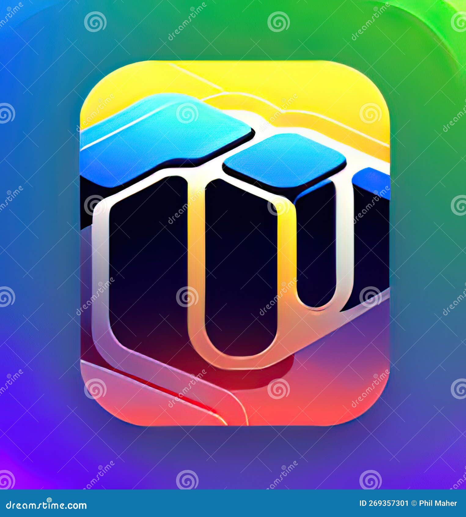 Professional Network Service Software App Style Icon. Generative AI ...