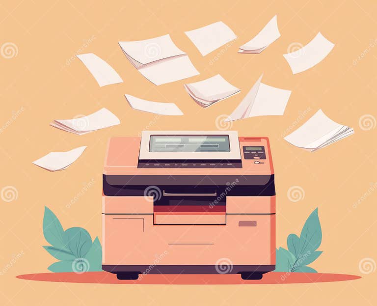 A Professional Office Copier and Multifunction Printer for Printing Paper Documents, Designed ...