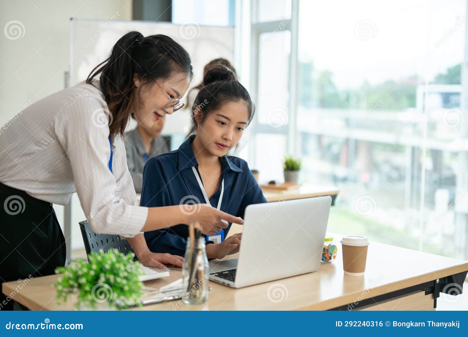 Professional Office Worker Discussing and Analyzing the Project ...