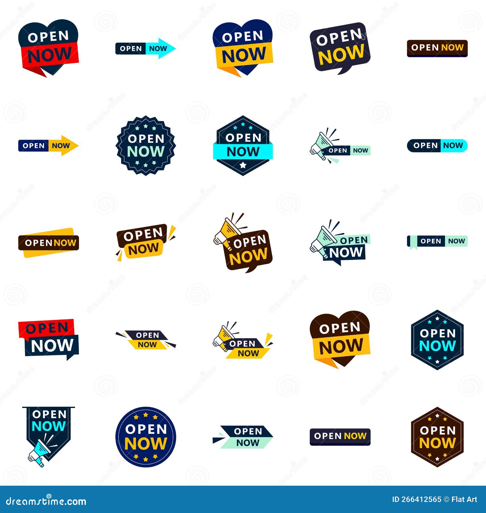 25 Professional Open Now Sign Templates for Any Occasion Stock Vector ...