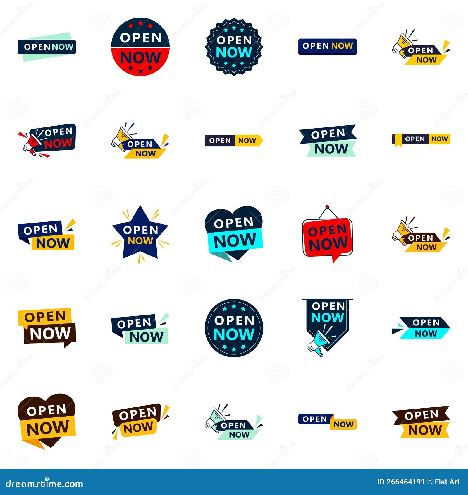 25 Professional Open Now Sign Templates for Any Occasion Stock Vector ...
