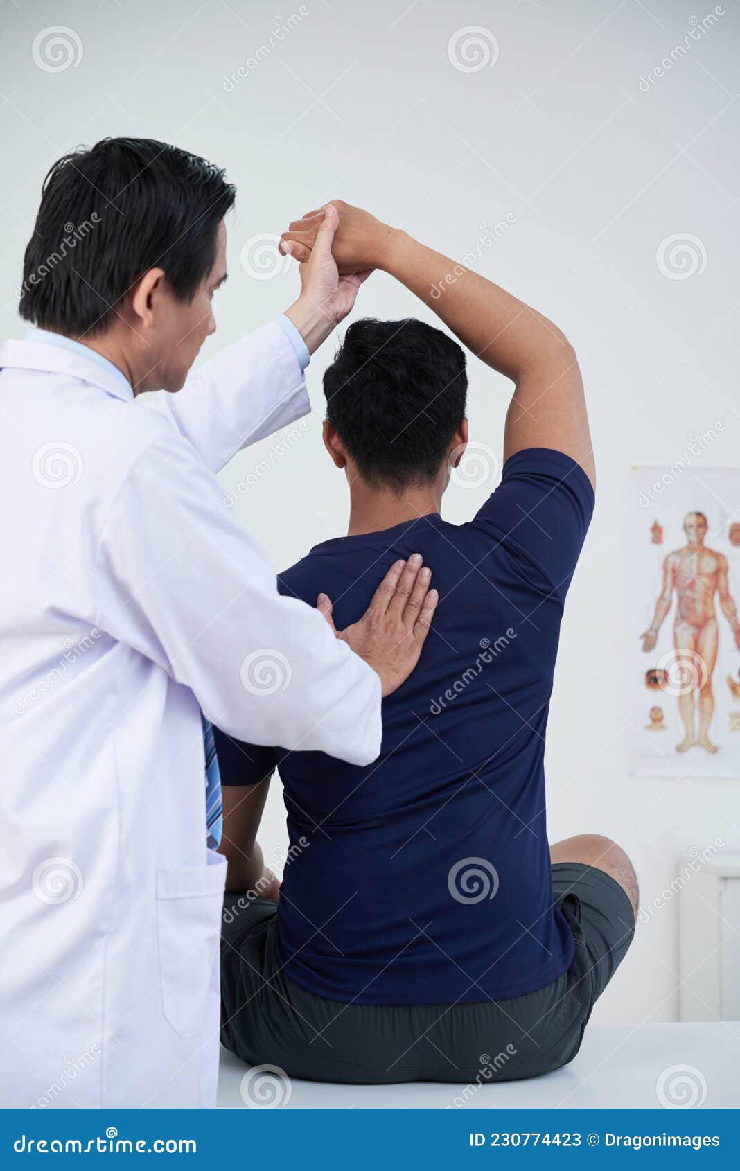 Professional Osteopath at Work with Patient Stock Image - Image of ...