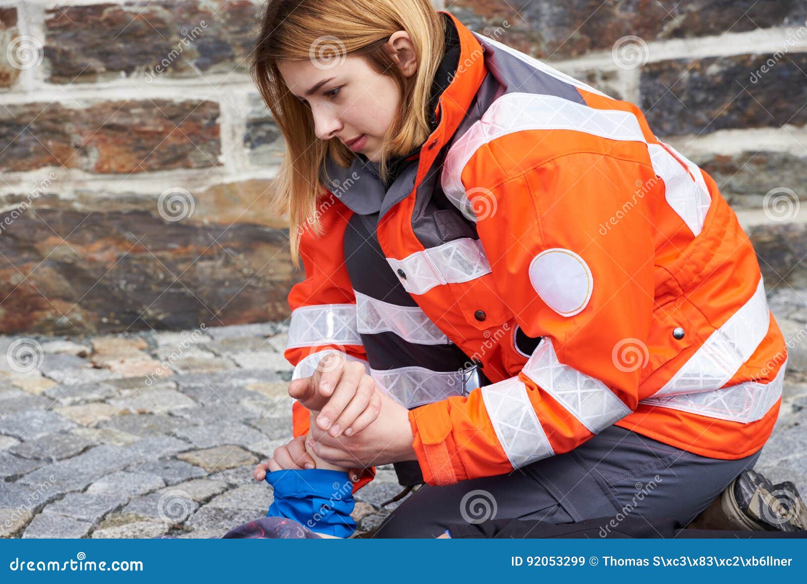 Professional paramedic stock image. Image of medic, harm - 92053299