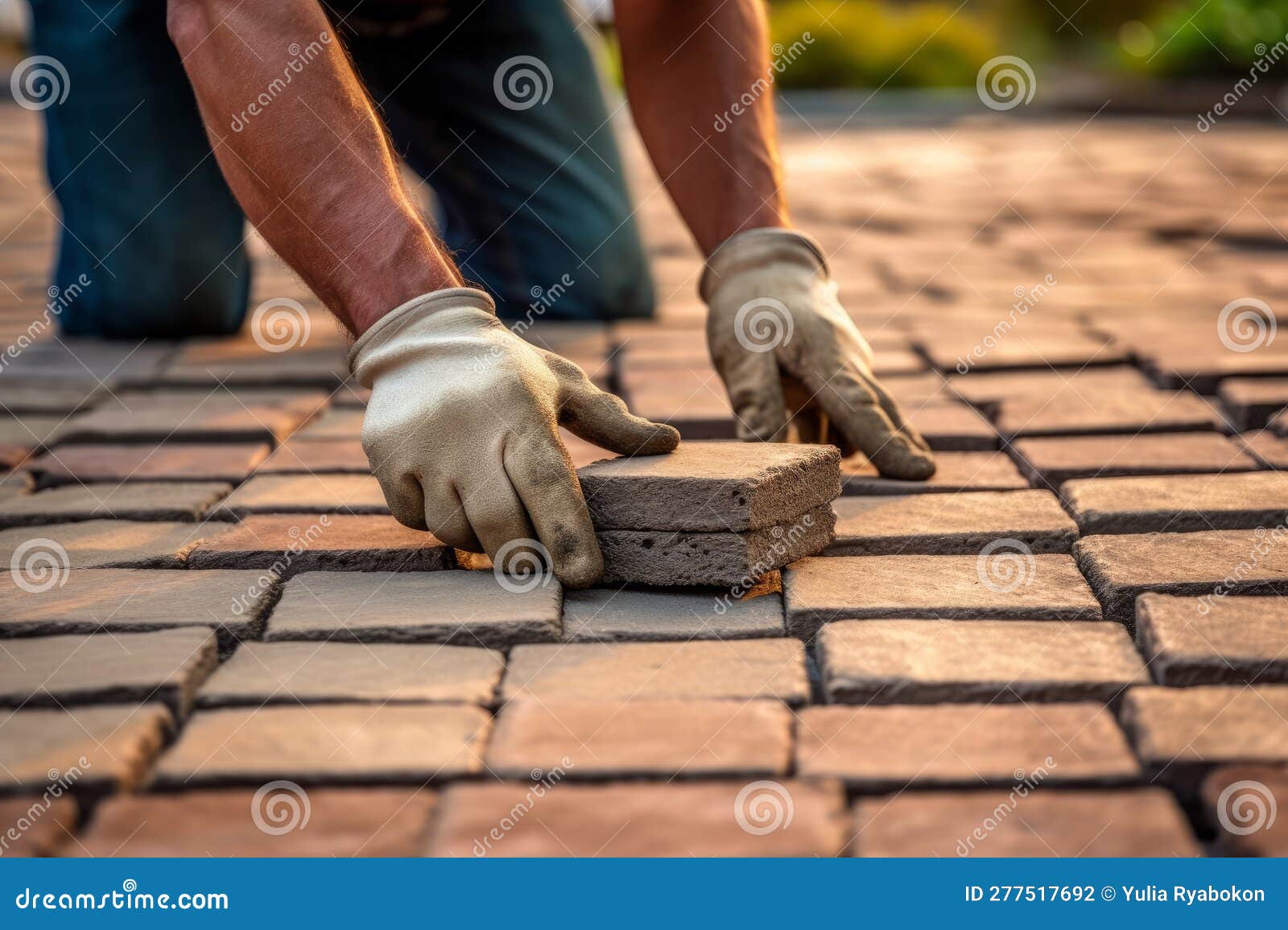 Professional Paver Worker. Generate Ai Stock Illustration ...