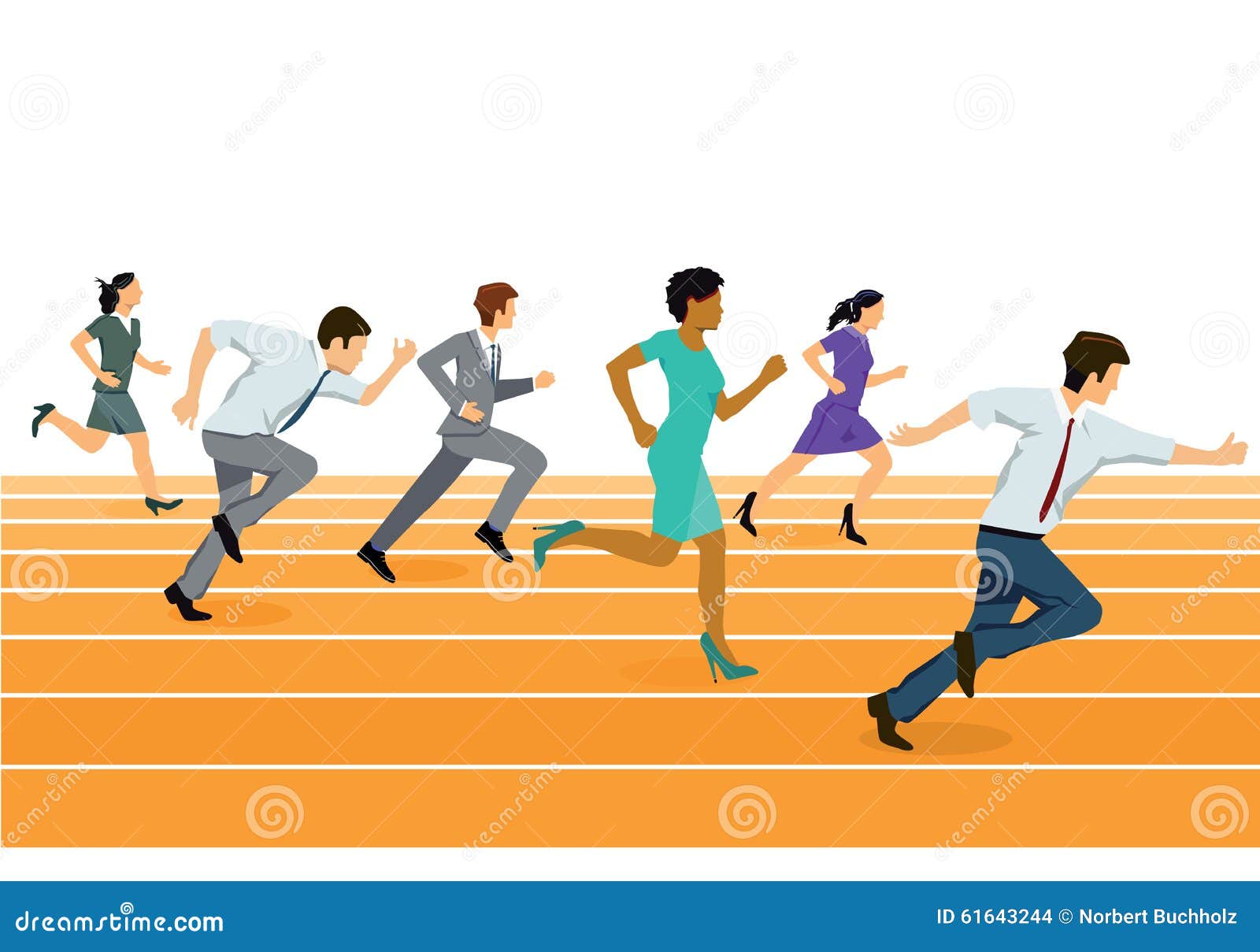 Professional People Running Stock Vector - Illustration of businessmen ...