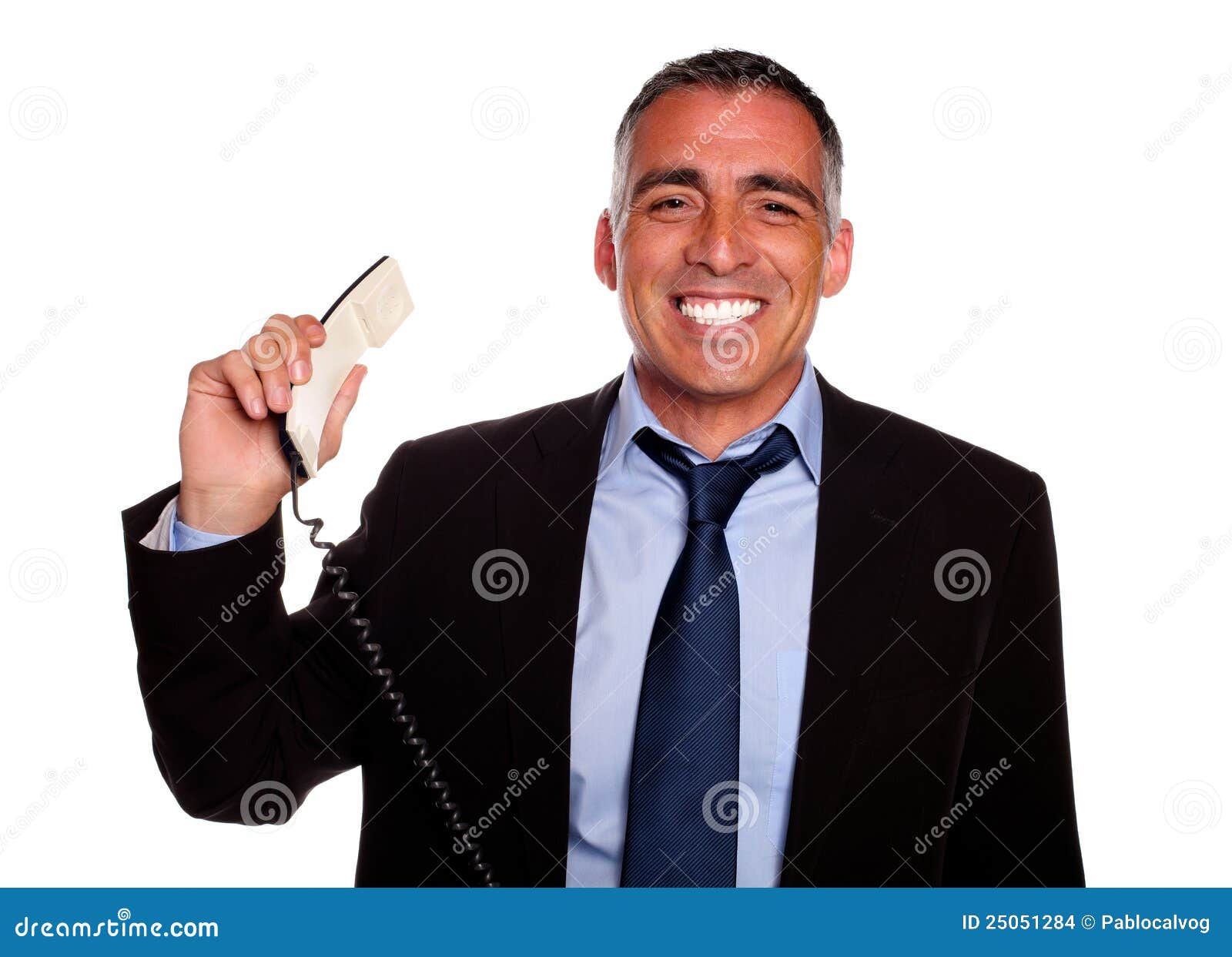 Professional Person Smiling with a Phone Stock Photo - Image of ...