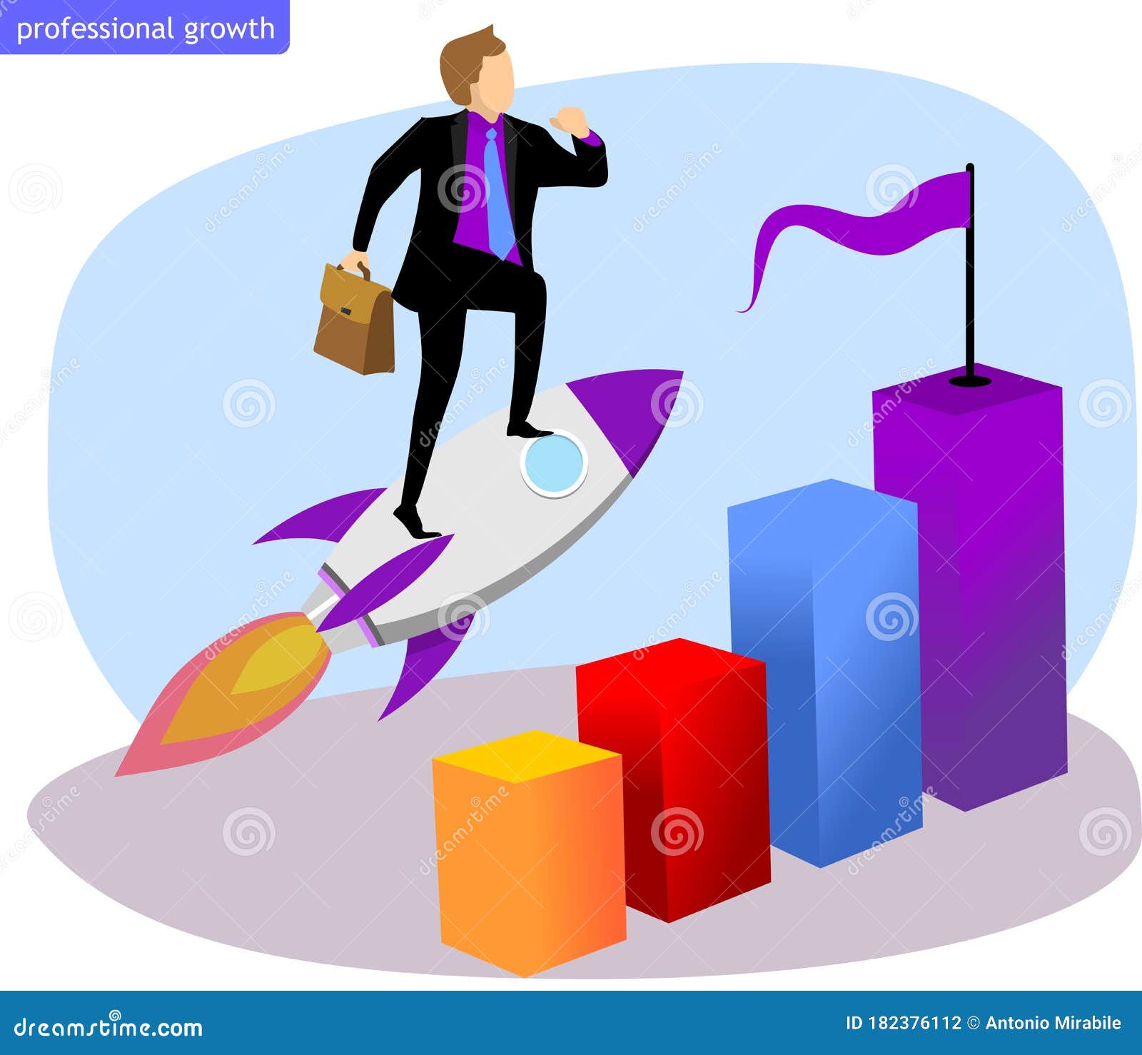 Professional and Personal Growth Stock Vector - Illustration of ...