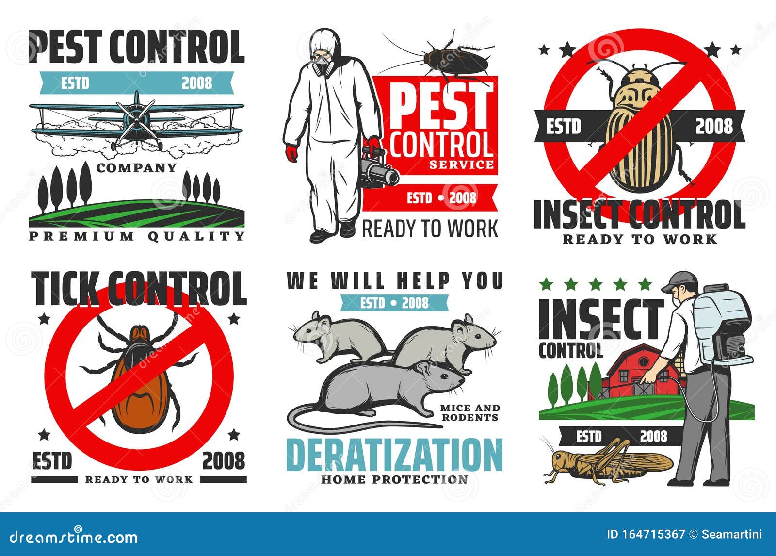 Professional Pest Control, Extermination Service Stock Vector ... Professional Pest Control, Extermination Service Stock Vector ...