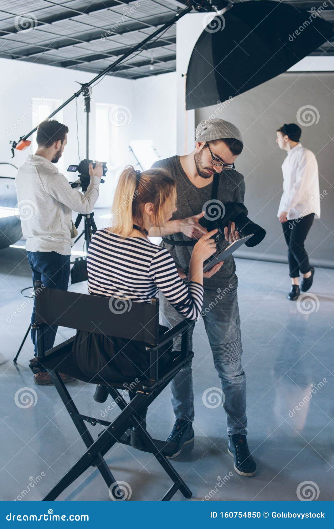 Professional Photo Studio Fashion Shooting Stock Photo - Image of ...