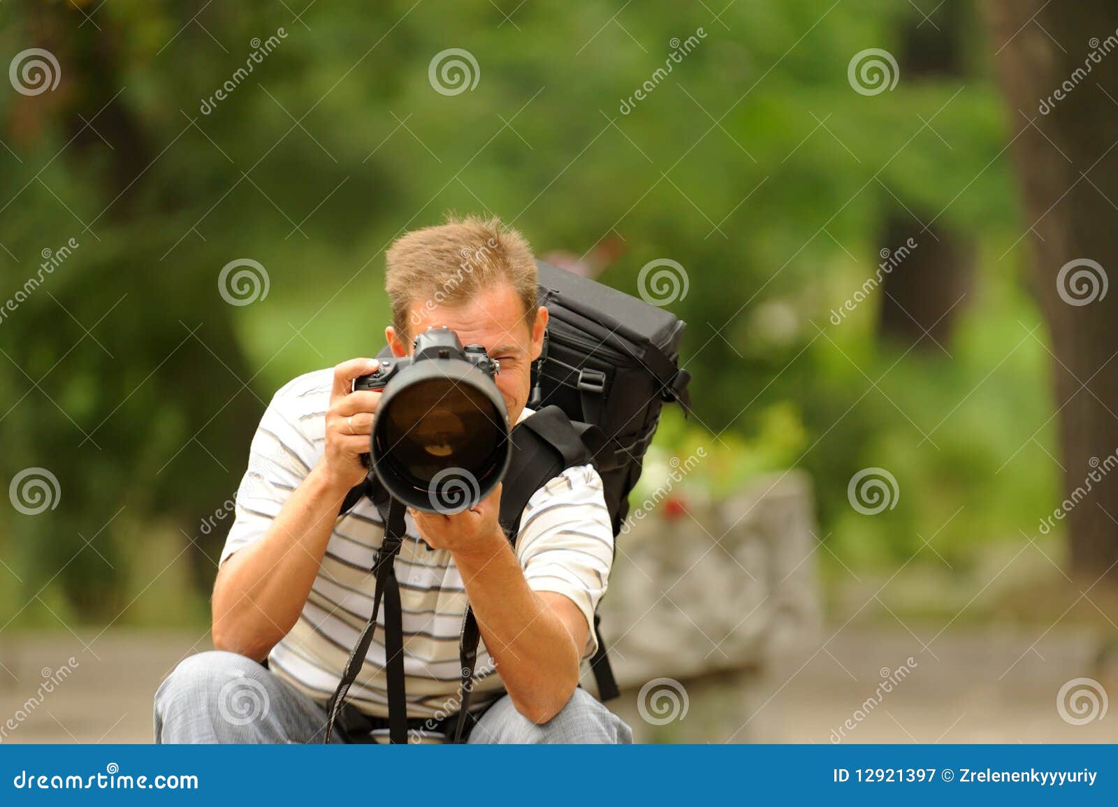 Professional photographer stock image. Image of model - 12921397