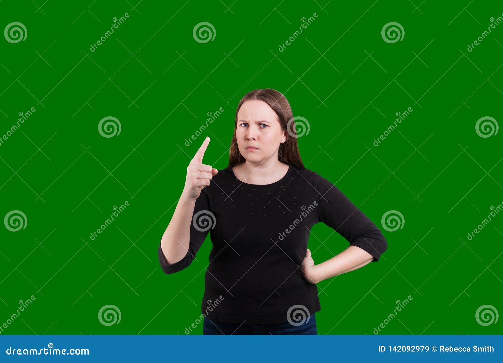 Mad Scolding Expression on Women Face Waving a Pointed Finger at the ...