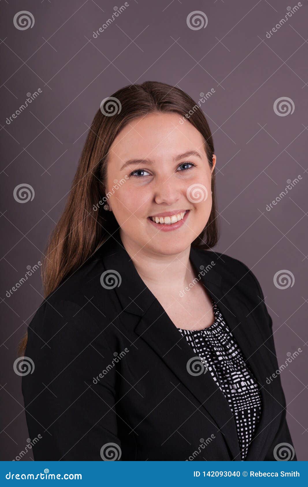 Blond Female Business Professional Portrait in Studio Stock Photo ...