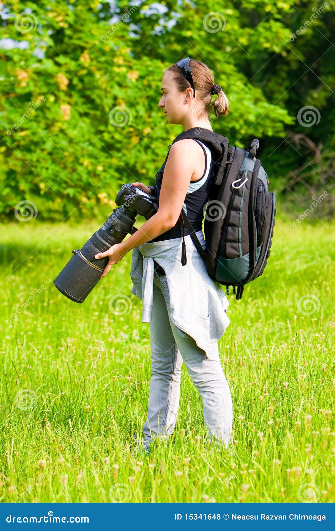 Professional Photographer Outdoor Stock Photo - Image of camera, nice ...