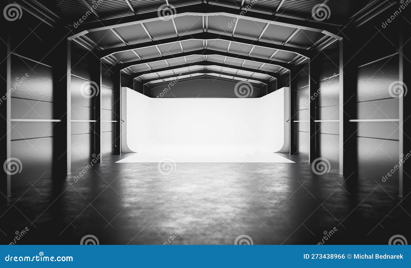 Professional Photography Studio with White Background Stock Photo ...