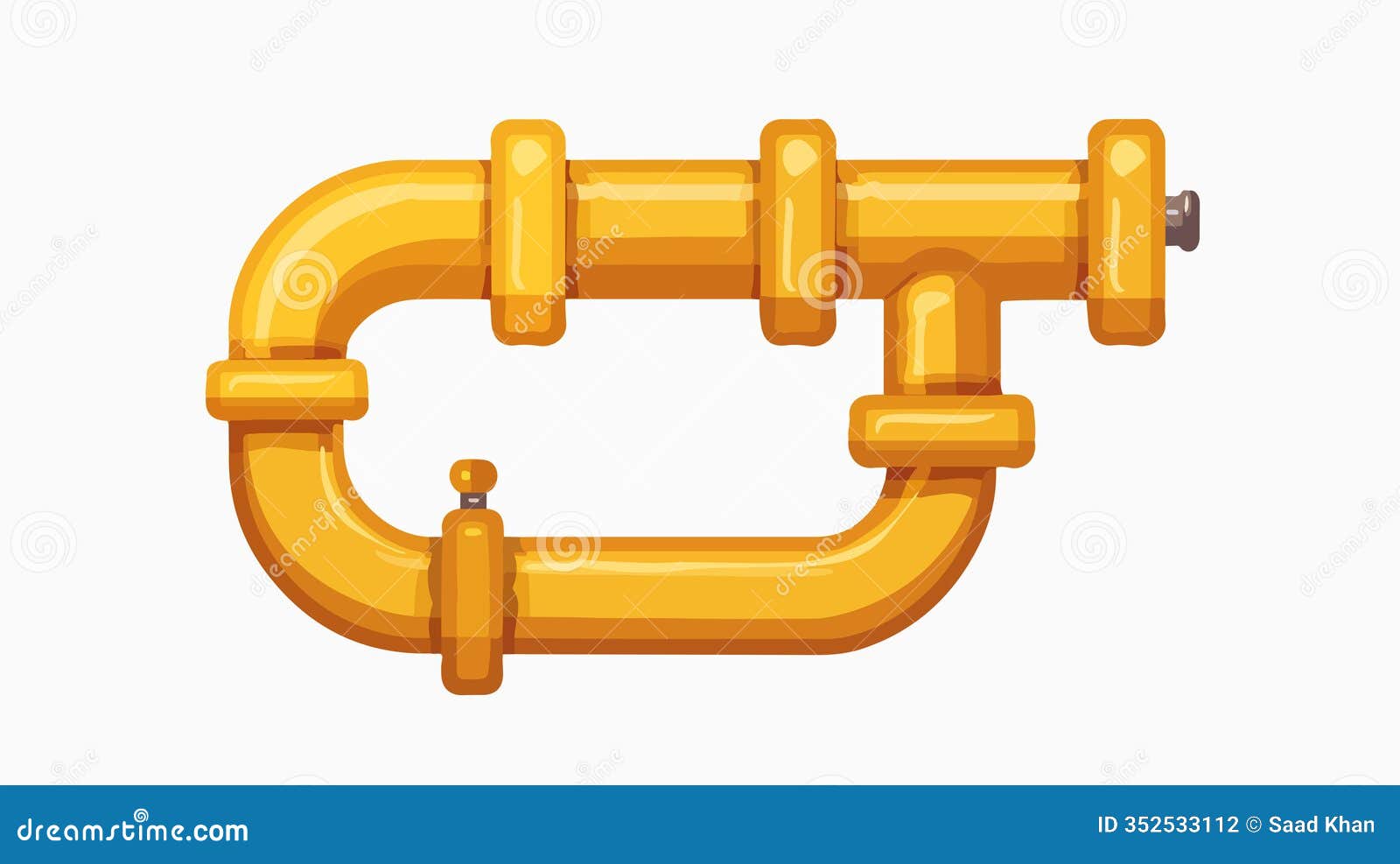 Professional Pipe Symbol Vector Illustration for Plumbing Projects and ...