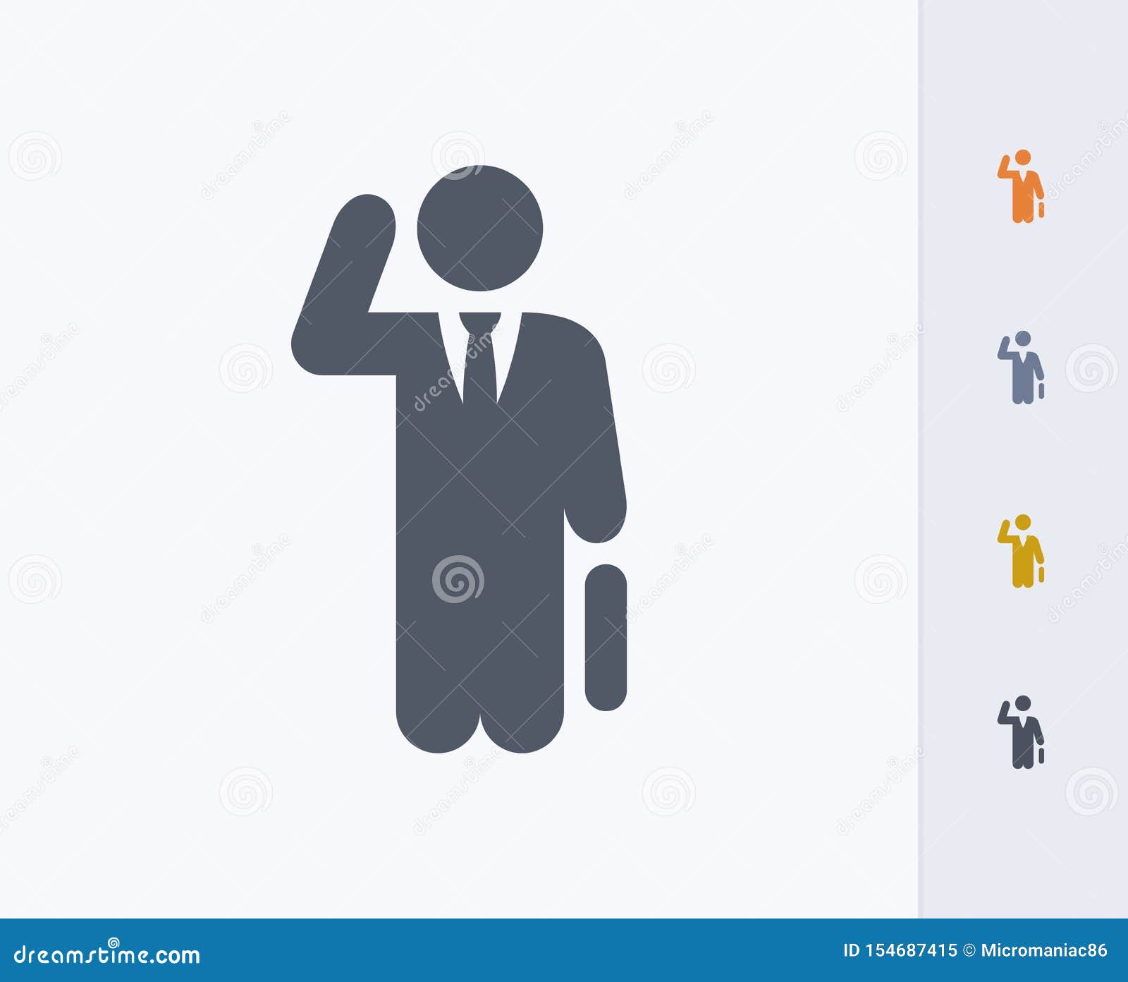 Busy Businessman - Carbon Icons Stock Vector - Illustration of working ...