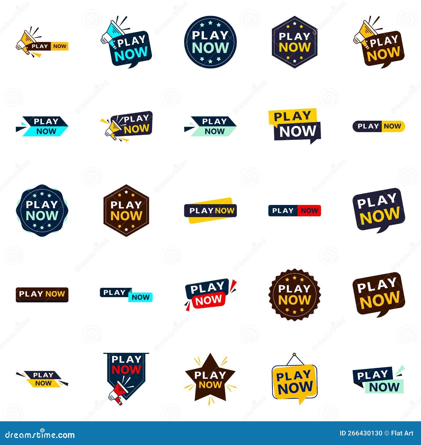25 Professional Play Now Banners To Elevate Your Brand Stock Vector ...