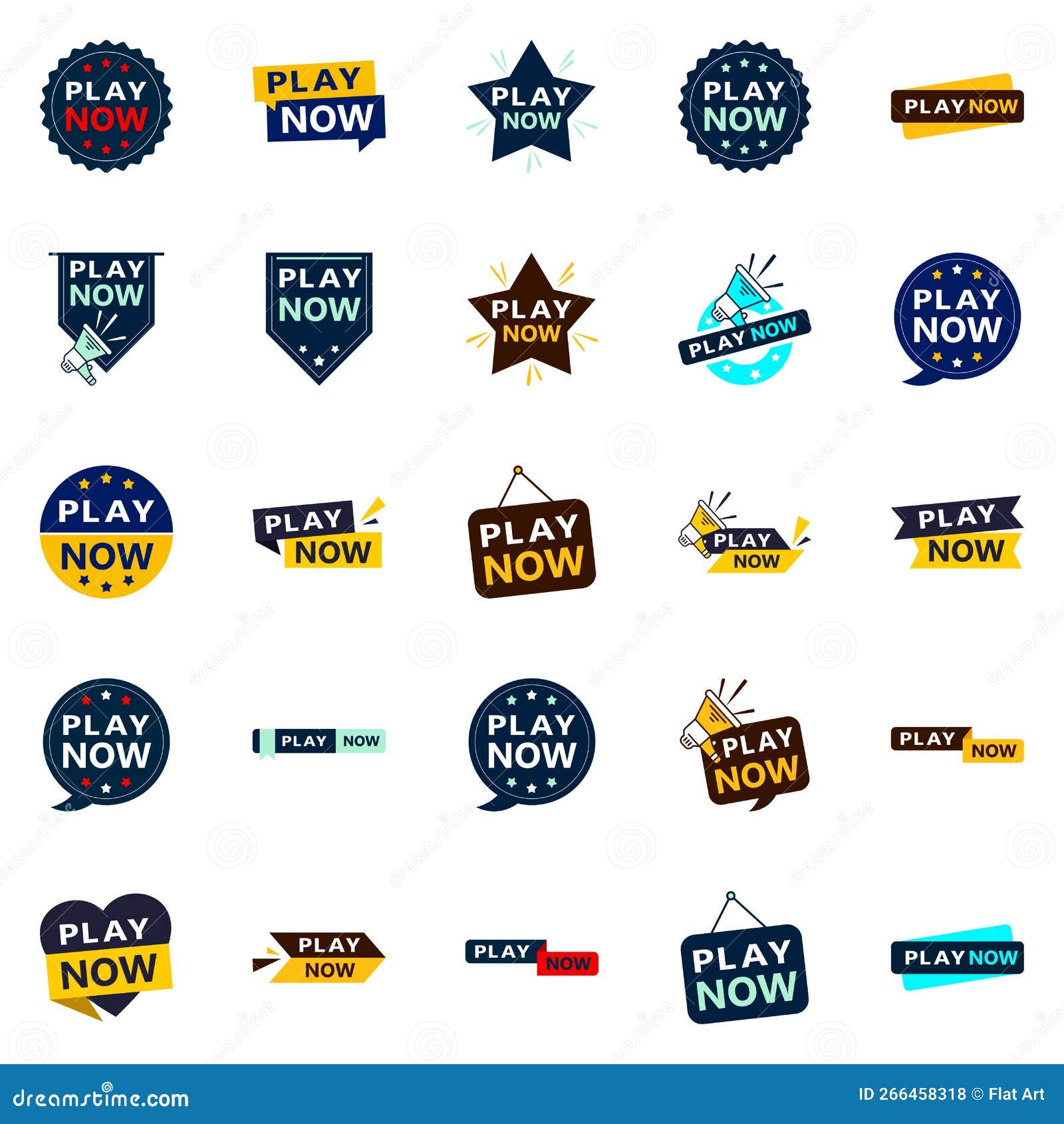 25 Professional Play Now Banners To Elevate Your Brand Stock Vector ...