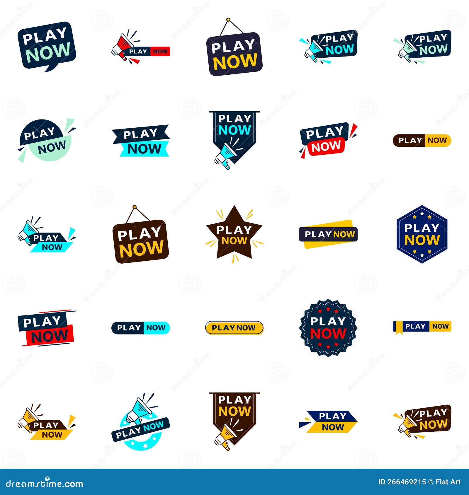 25 Professional Play Now Banners To Elevate Your Brand Stock Vector ...