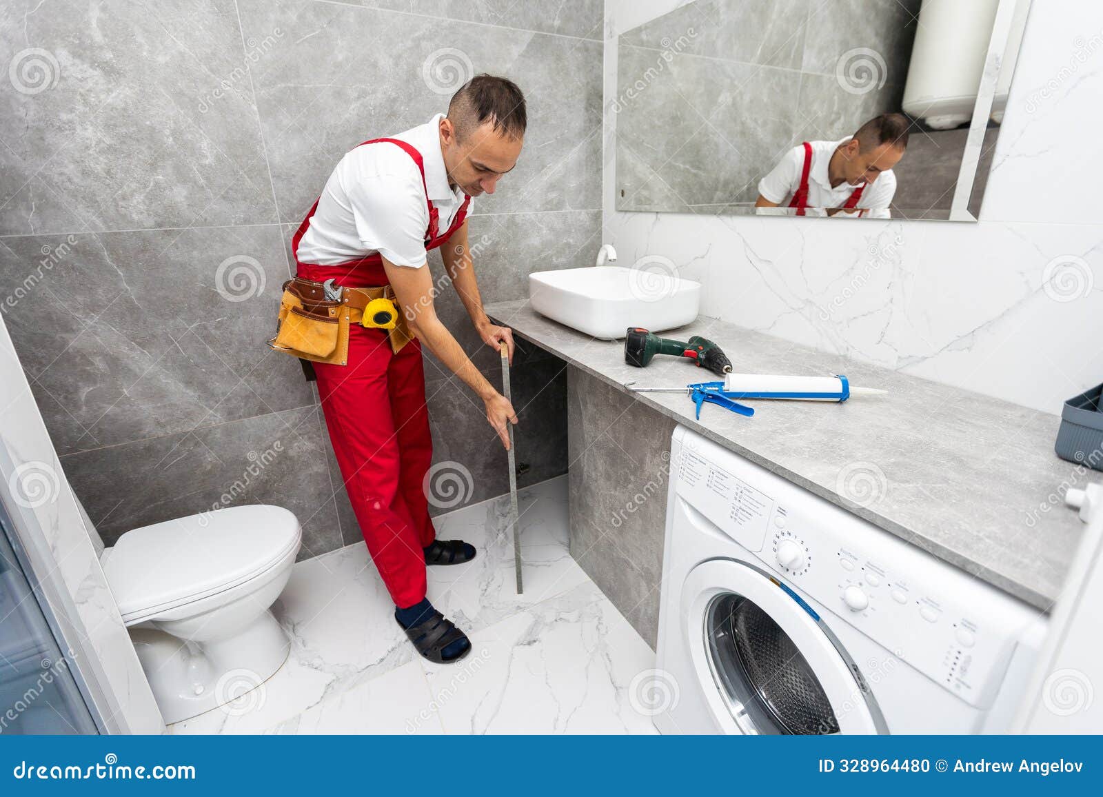 Professional Plumber. Plumbing Repair Service. Stock Photo - Image of ...