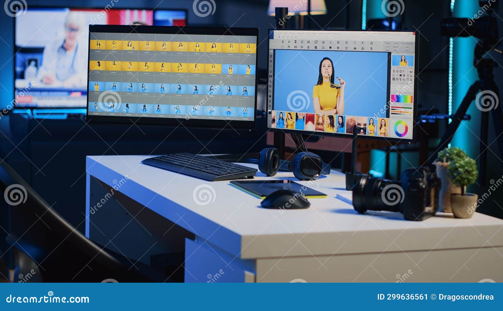 Professional Post Processing Photography Studio with Editing Software ...