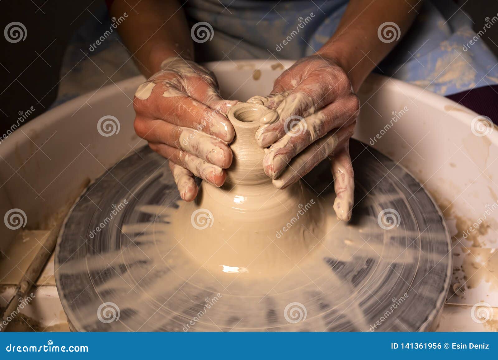 Professional Potter Making Bowl in Pottery Workshop Stock Photo - Image ...