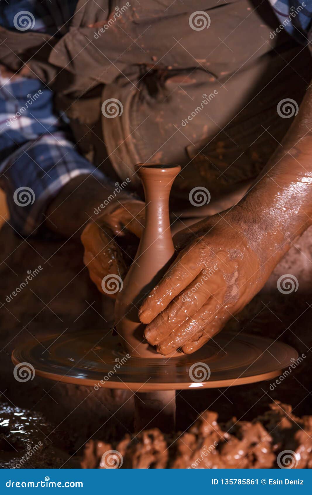 Professional Potter Making Bowl in Pottery Workshop Stock Image - Image ...