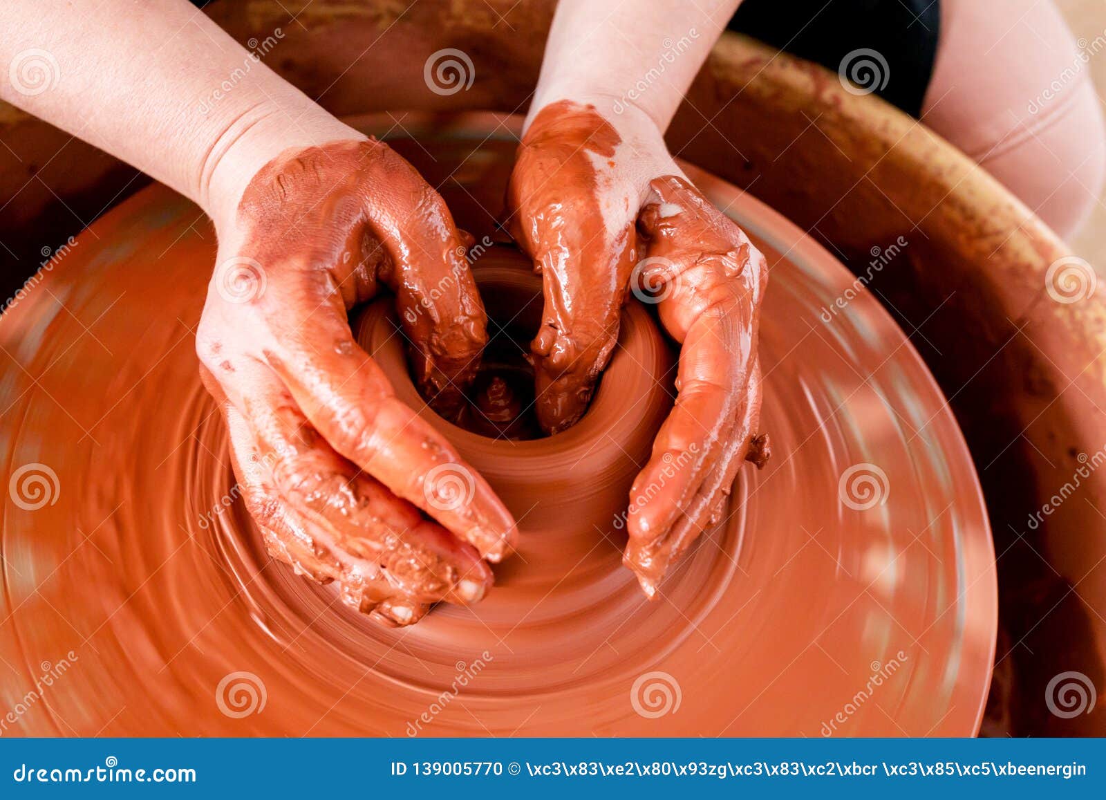 Professional Potter Making Bowl in Pottery Workshop Stock Photo - Image ...