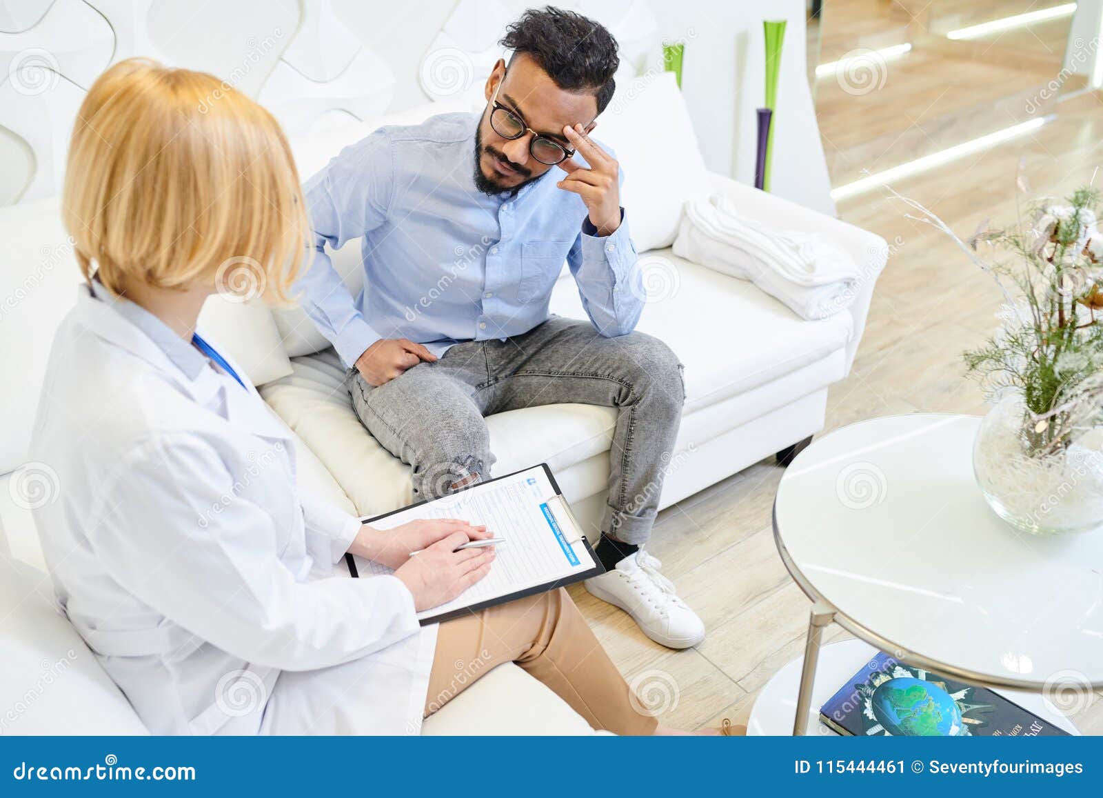 Professional Practitioner Having Appointment Stock Image - Image of ...