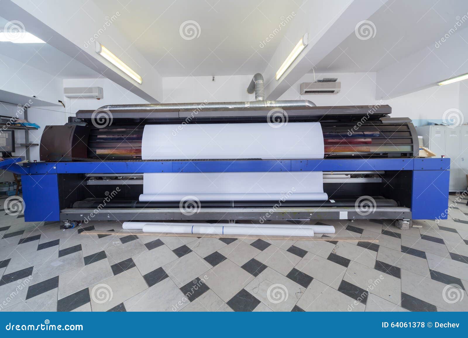 Professional Printing Machine in Printing House Stock Photo - Image of ...