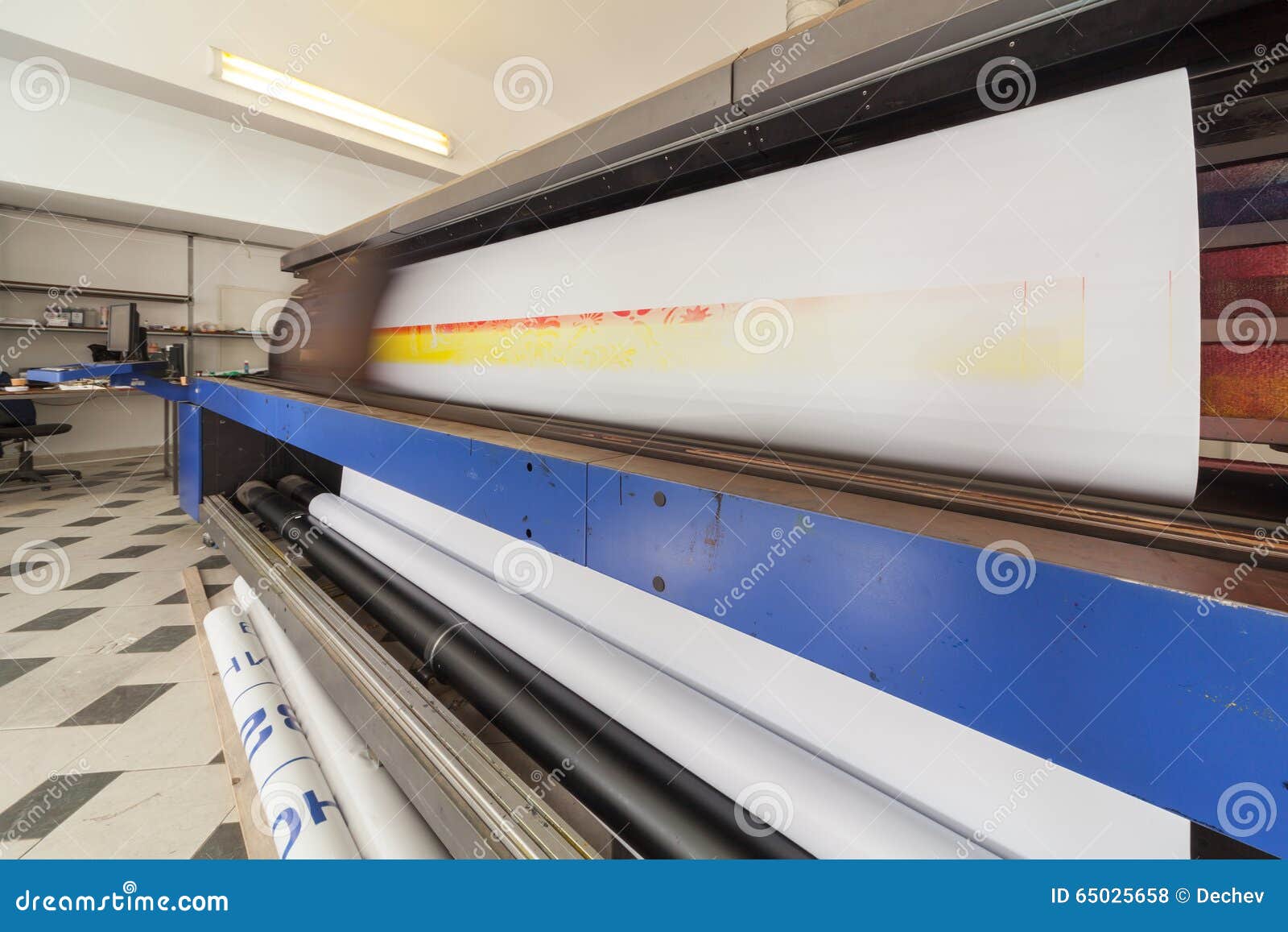 Professional Printing Machine in Printing House Stock Photo - Image of ...