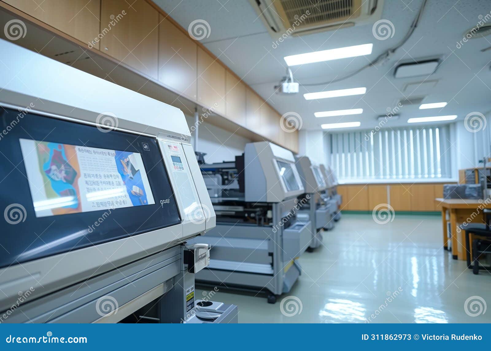 Professional printing room stock image. Image of workspace - 311862973