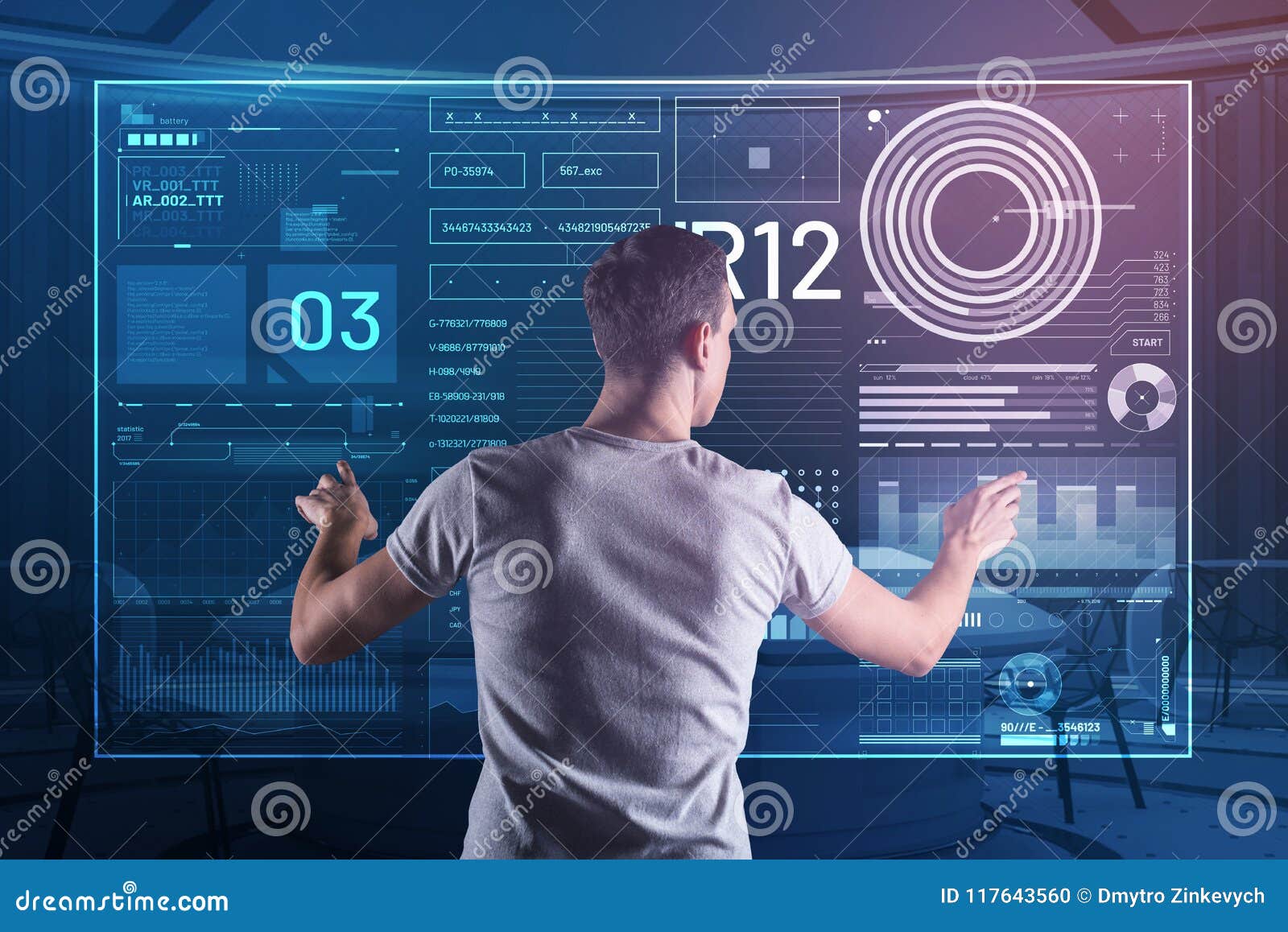 Professional Programmer Wearing Casual Clothes while Working in the ...