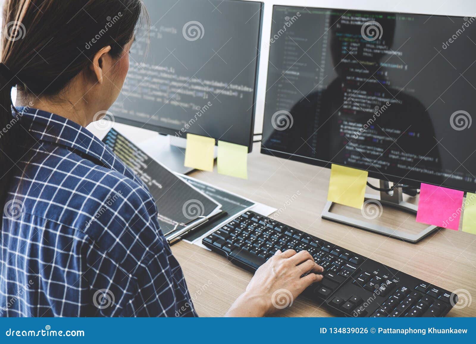 Professional Programmer Working at Developing Programming and Website ... Professional Programmer Working at Developing Programming and Website ...