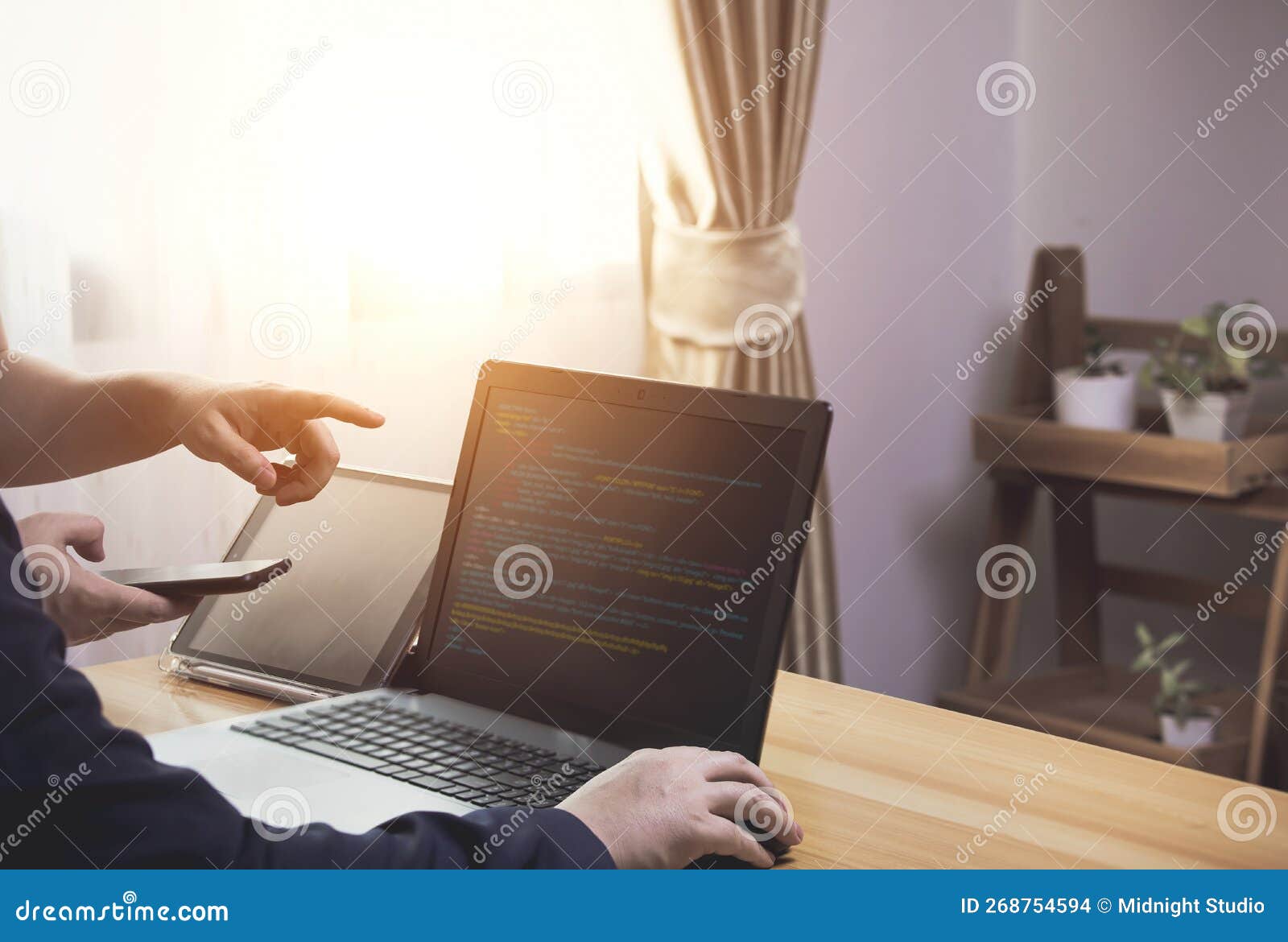 Professional Programmers Work Together To Develop Systems To Program ...