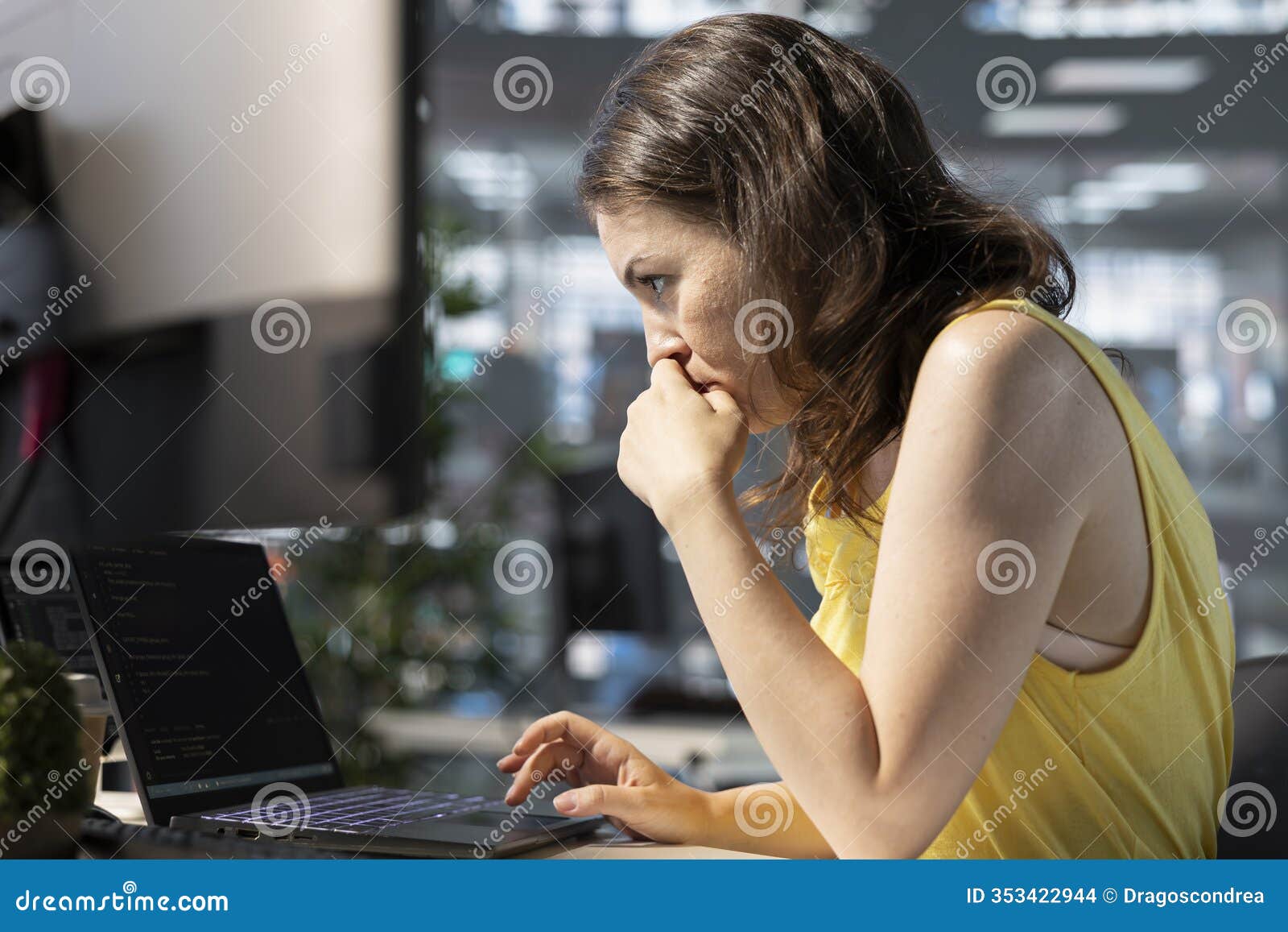 It Professional Programming in Office Using Notebook Stock Photo - Image of network, code: 353422944