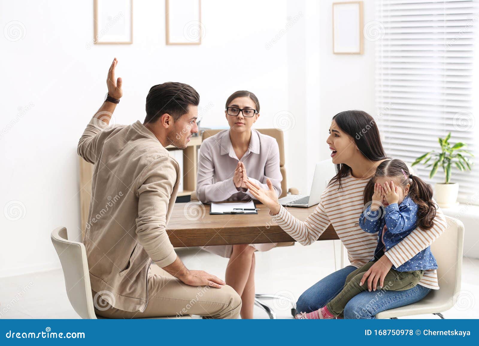 Professional Psychologist Working with Family Stock Photo - Image of ...