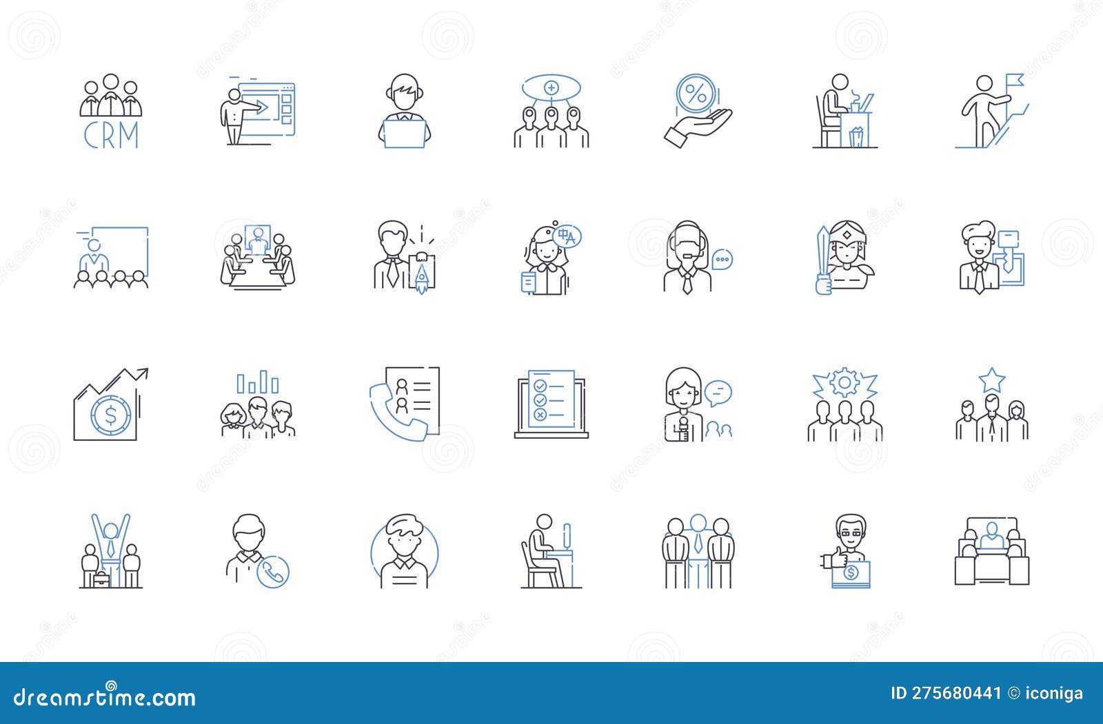 Professional Pursuit Line Icons Collection. Excellence, Expertise ...