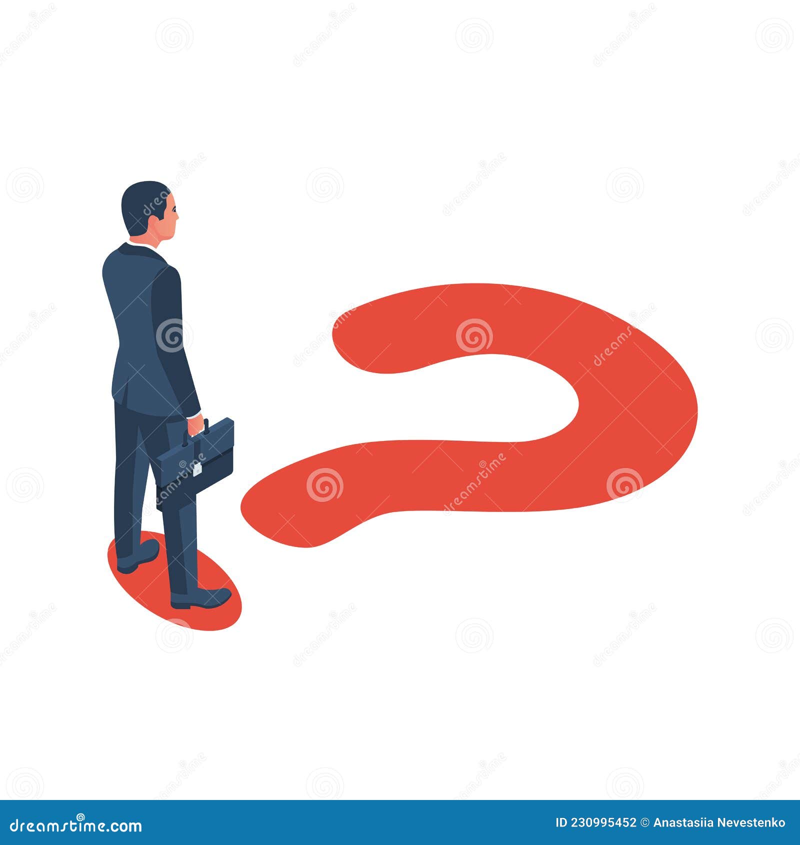 Professional Question. Choice Process. Big Question Mark on Way Stock ...