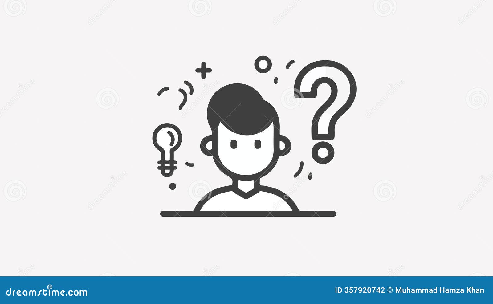 Professional Question Mark Icon for Assessment with Visual Impact Stock ...