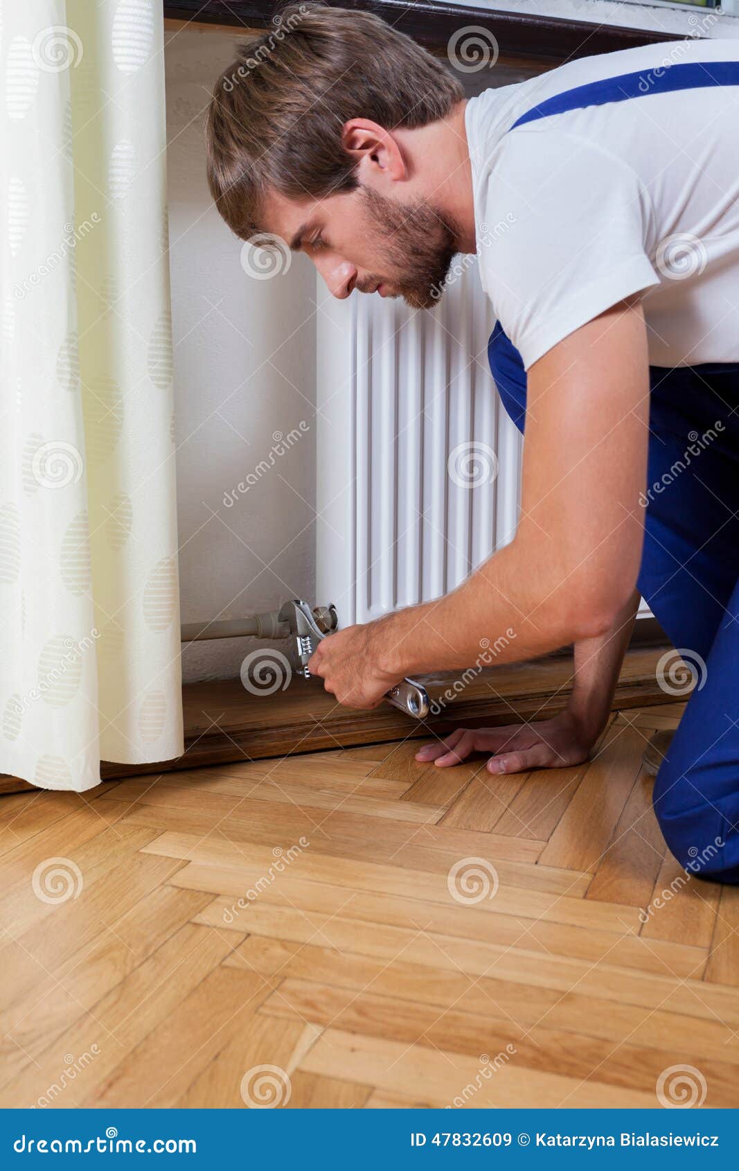 Professional Radiator Repair Stock Image - Image of service, wrench ...