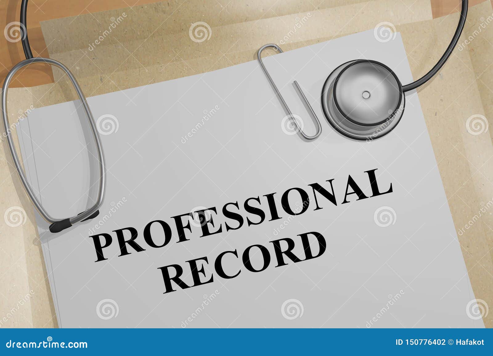 PROFESSIONAL RECORD Concept Stock Illustration - Illustration of ...