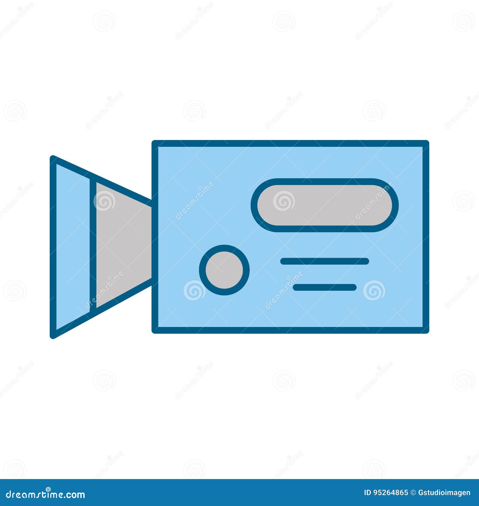 Professional Recording Camera Stock Vector - Illustration of camcorder ...