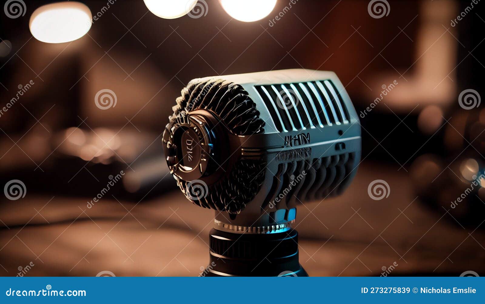 Recording Microphone Ai Generated Stock Image - Image of electronic ...