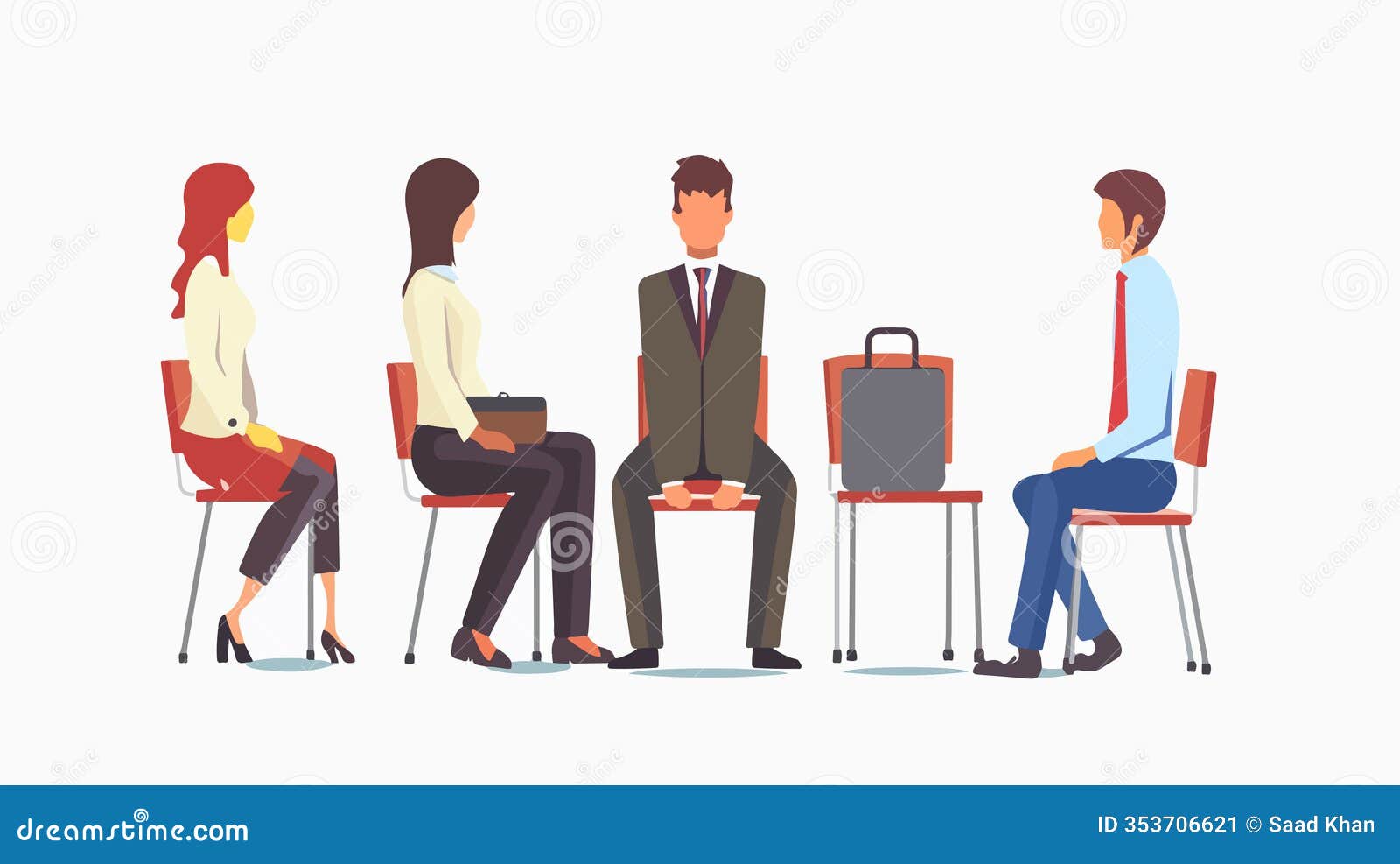 Recruitment, Interview Icon Cartoon Vector | CartoonDealer.com #120102733