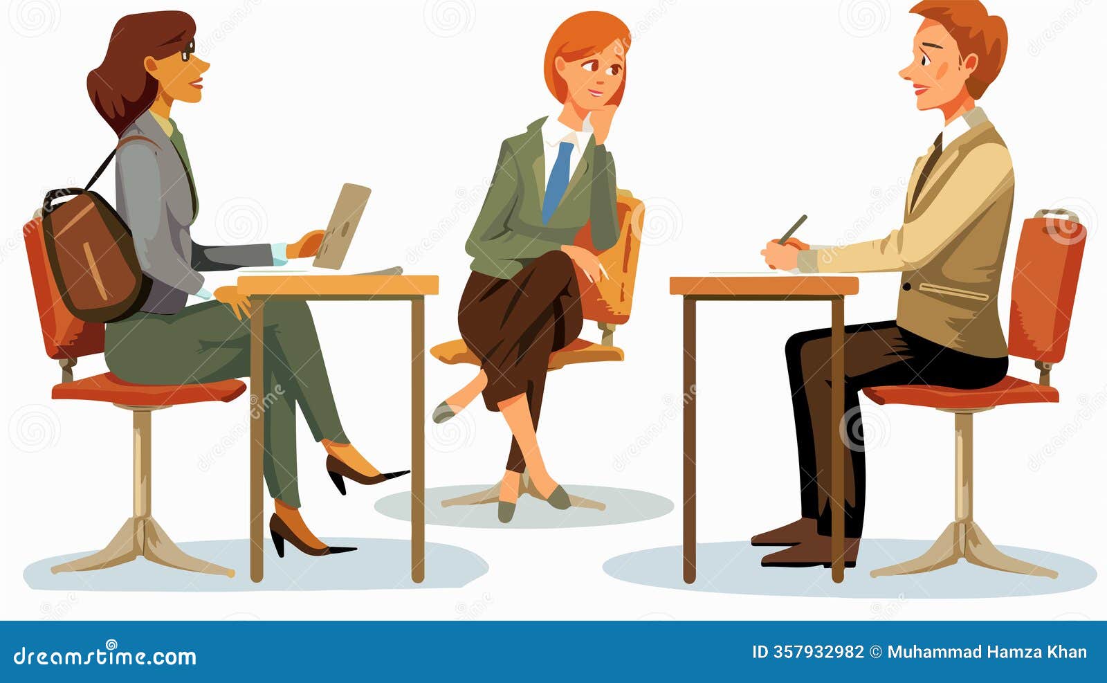 Professional Recruitment Interview Work Position Sourcing Image Stock ...