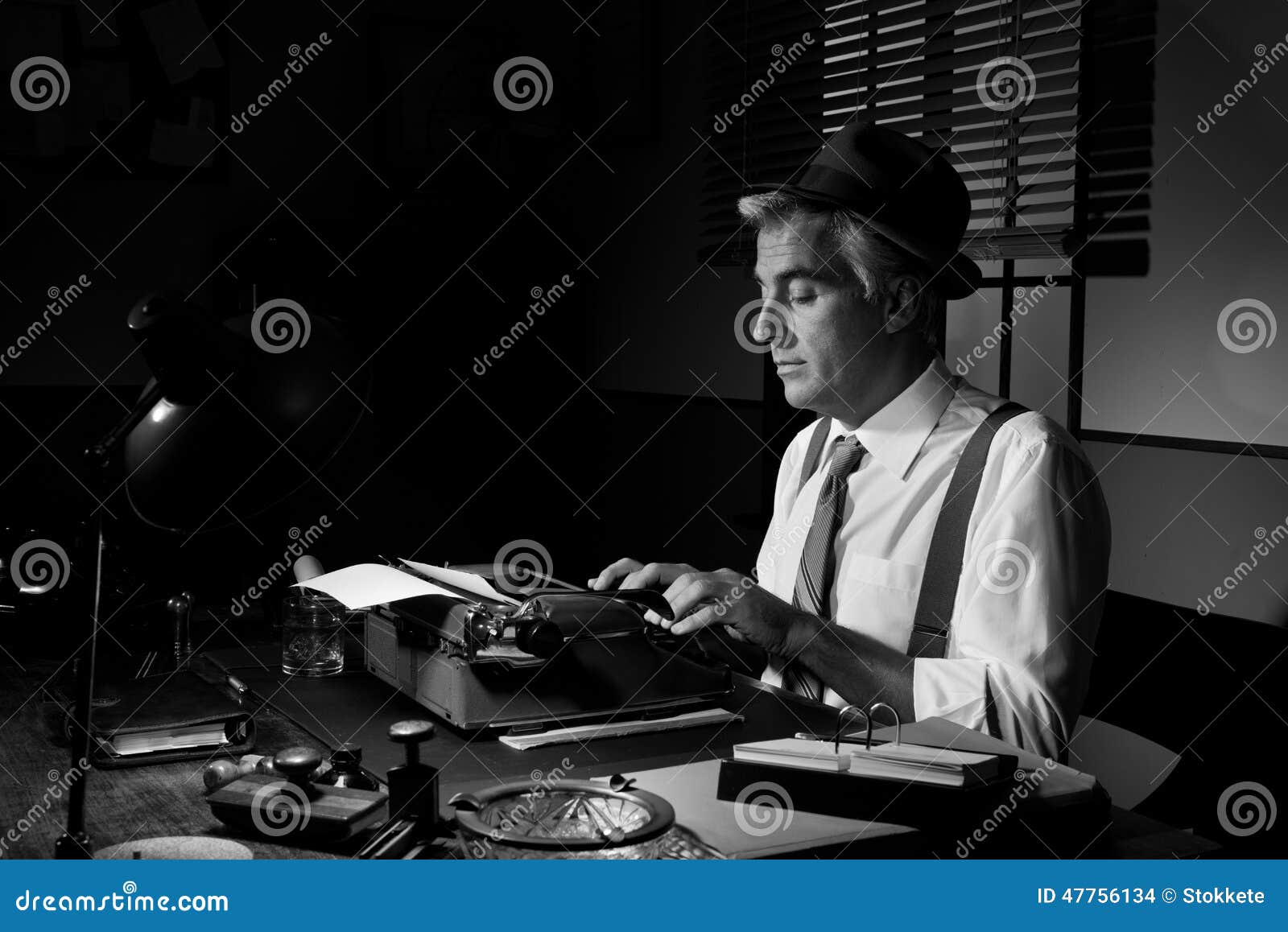 Professional Reporter at Work Stock Photo - Image of handsome ...