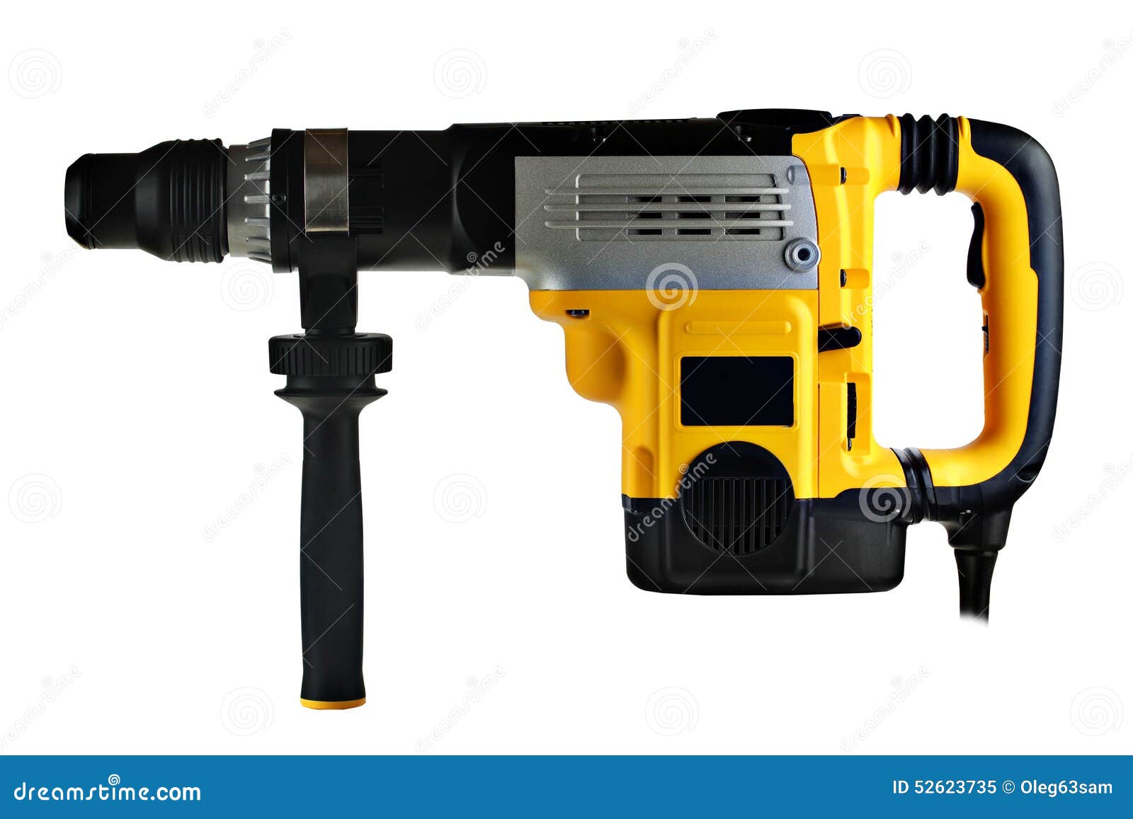 Professional rotary hammer stock image. Image of isolated - 52623735