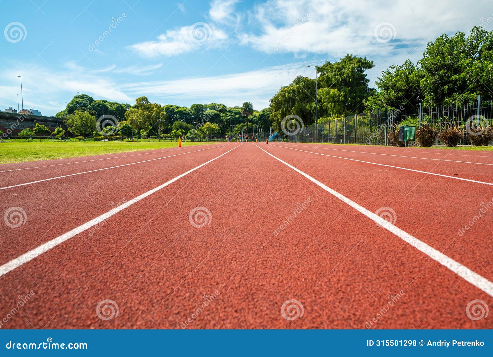 Professional Running Track at the Stadium Stock Photo - Image of ...